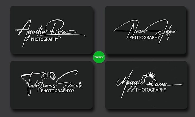 Design professional signature or font or text or hand drawn scripted ...