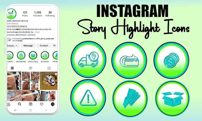 Design instagram story highlight cover icons by Niacreativeidea | Fiverr