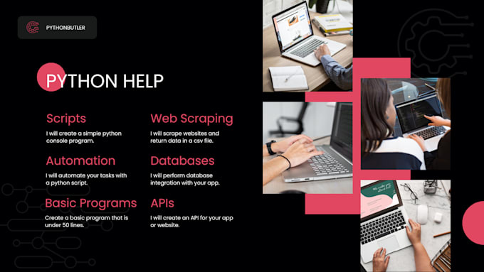 Do custom python scripts by Pythonbutler | Fiverr Do custom python scripts by Pythonbutler | Fiverr