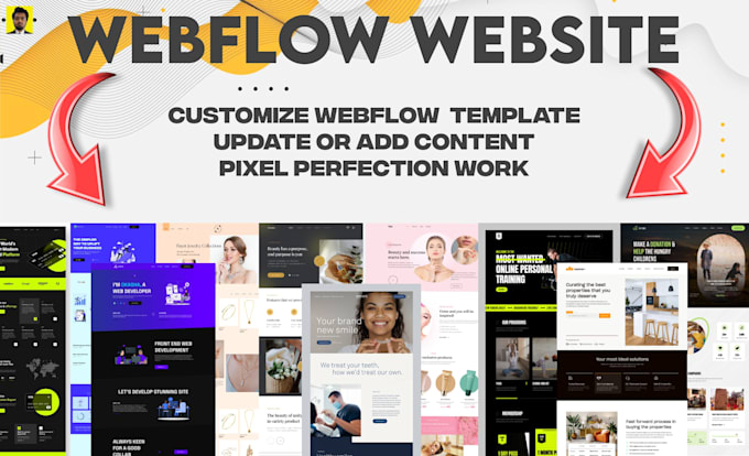 Fix webflow template, edit, update and fix templates by Okashagh | Fiverr