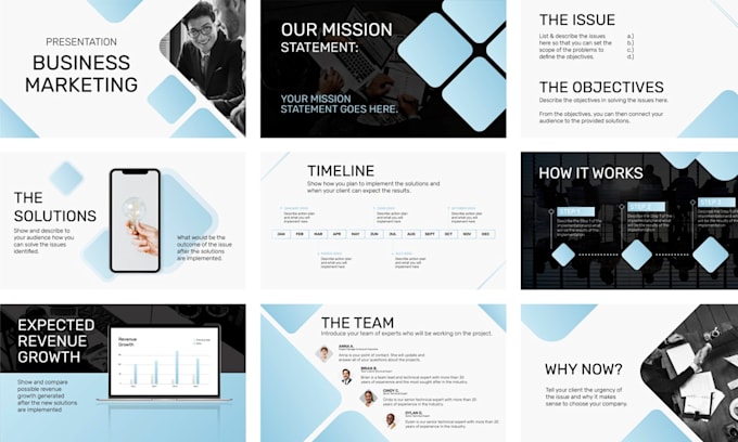 Create and design a unique powerpoint template by Tianah_deluxe | Fiverr