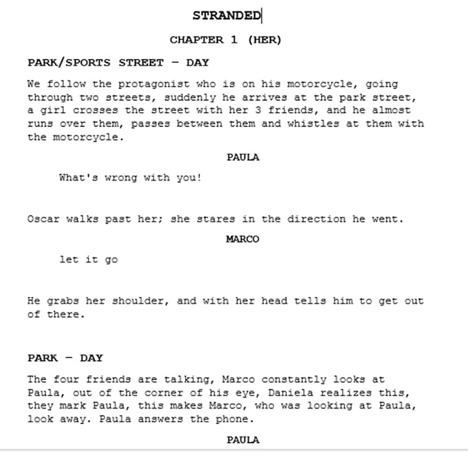 Write a great movie, tv show, or short film script for you by ...