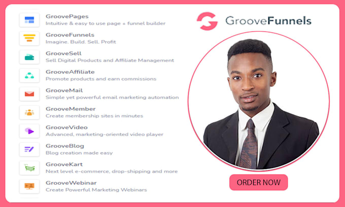 Groove funnel landing page, groove funnel sales funnel, groovefunnels ...