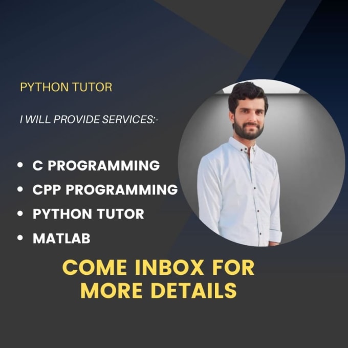Tutor You Python Java Cpp Database Python Matlab Programming By Mathexpert126 Fiverr