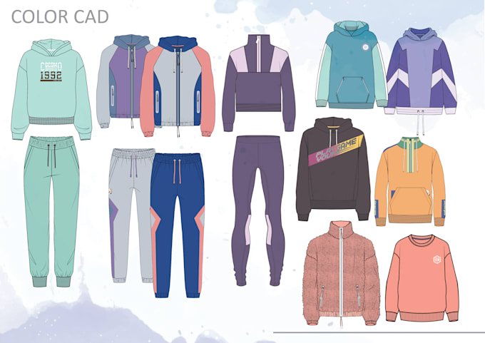 Do fashion technical drawing and garment tech pack by Jarin948390 | Fiverr