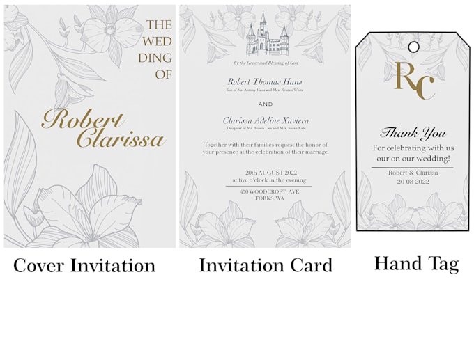 Design a brochure design and invitation card by Graceamd | Fiverr