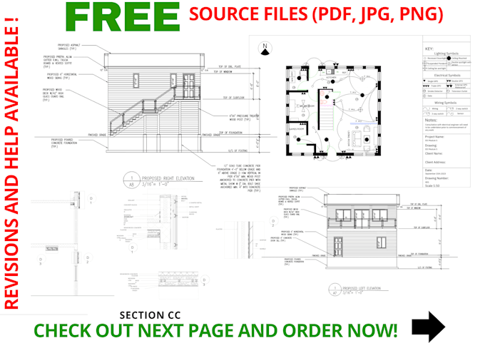 Draw detailed architectural 2d floor plans using autocad cad to dwg ...