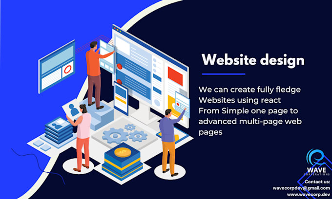 Create a responsive modern website for you using react by ... Create a responsive modern website for you using react by ...
