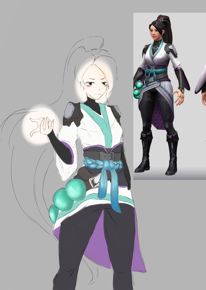 Draw in my anime style , fanart, original character by Amyayy | Fiverr