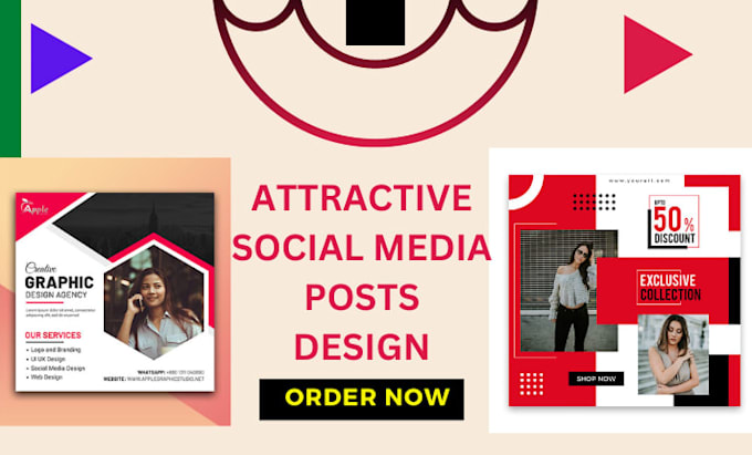 Create 10 attractive social media post design by Waqaskhalid624 | Fiverr