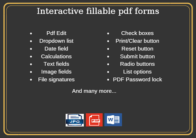 Convert your form to an interactive fillable pdf by Darky6435 | Fiverr