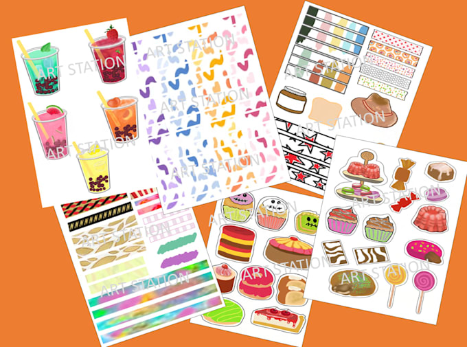 Pintable stickers bundle png stickers , bubble tea stickers by Totah ...
