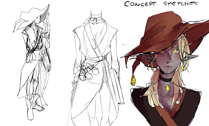 Hand draw your custom character design by Pemo619 | Fiverr