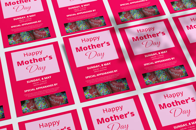 Make flyers for mothers day, earth day, and memorial day by Masud9758 ...