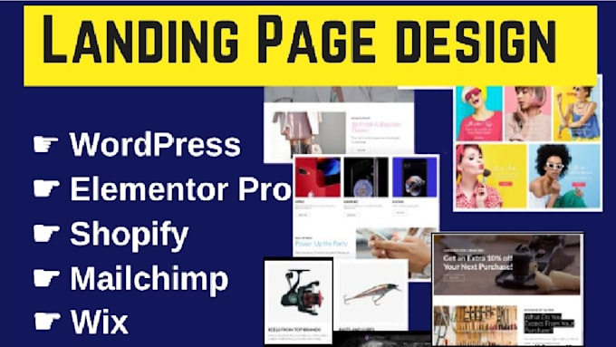 Create landing page on elementor, integrate mailchimp form by Syedmuhammadowa | Fiverr