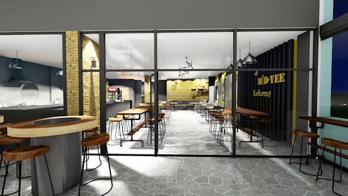 Design your interior for cafe,restaurant,retail stores design by ...