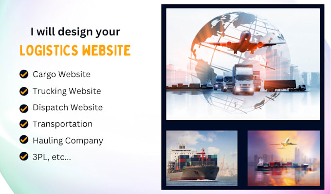 Create logistics, trucking, dispatch, cargo, freight broker website by ...