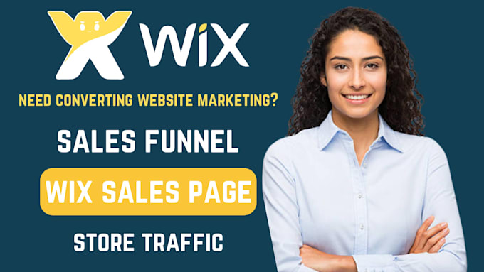 Do wix marketing, sales funnel, wix website promotion, landing page ...