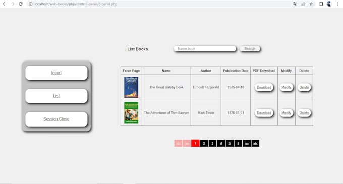 Website with admin panel simple crud, phpmyadmin by Danielweb_dev | Fiverr
