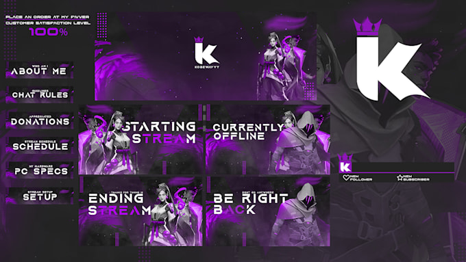 Create a custom and proffesional stream package by Beyonddesigngfx | Fiverr