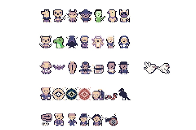 Create basic pixel art characters, assets and animations by ...