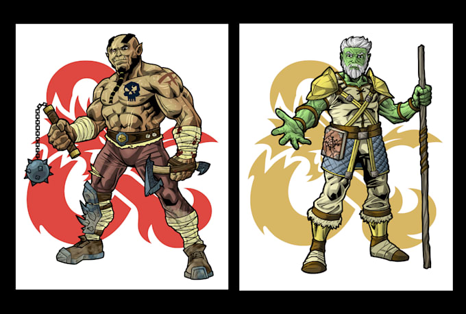 Draw your dnd characters and npcs by Jwr_ink | Fiverr