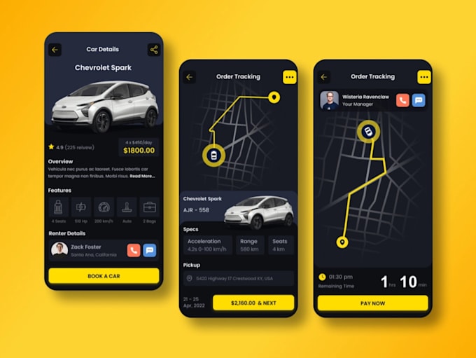 Build taxi booking app like uber app, ride sharing app, cab booking app by Maccalena | Fiverr