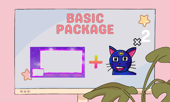 Customised overlay and emotes for twitch n discord by Lunaloo527 | Fiverr