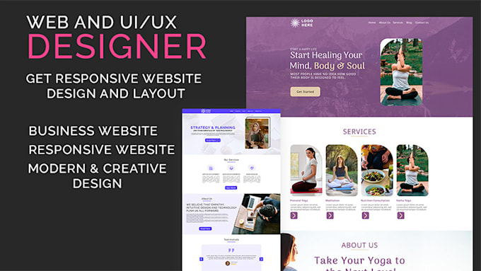 Make a modern and attractive design, clean and intuitive ui ux website ...