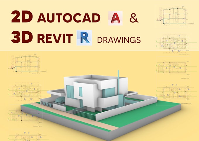 Create 2d and 3d architectural drawings in autocad and revit by Armamunur | Fiverr