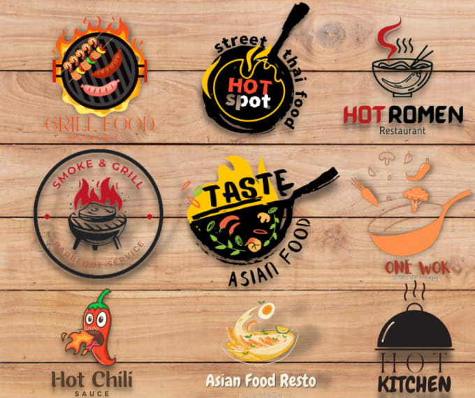 Make pro food logo in only 7 hours by Abdulmannanakht | Fiverr