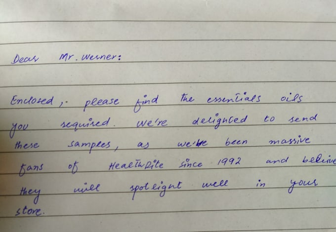 Handwrite study notes letters for you by Maheenyy | Fiverr