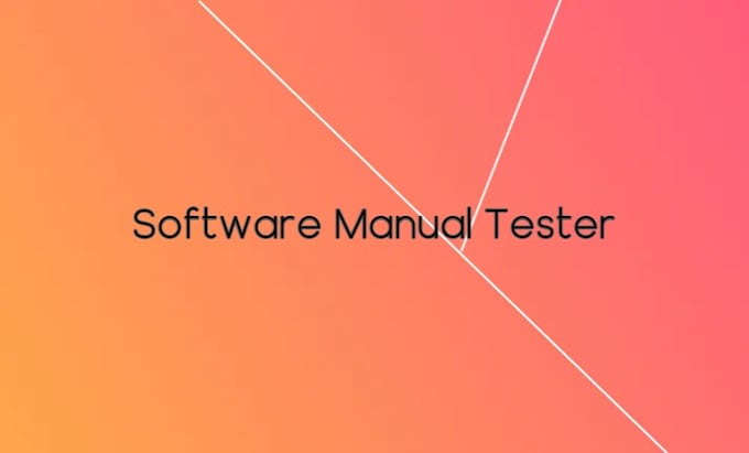 Do manual testing for your application and report defects by ...