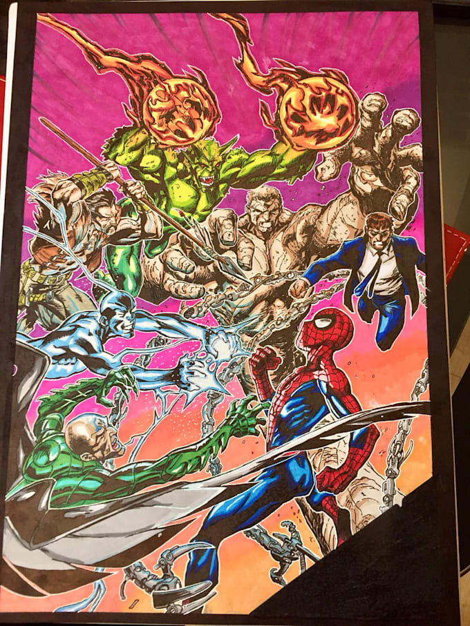 Draw requests in a traditional comic style by Joedrawsnstuff | Fiverr