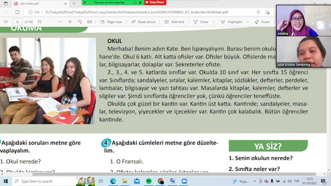 Teach you turkish for basic or a level by zoom pro by Adelinenoora | Fiverr