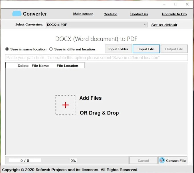 Develop app which convert file from one format to another by ...