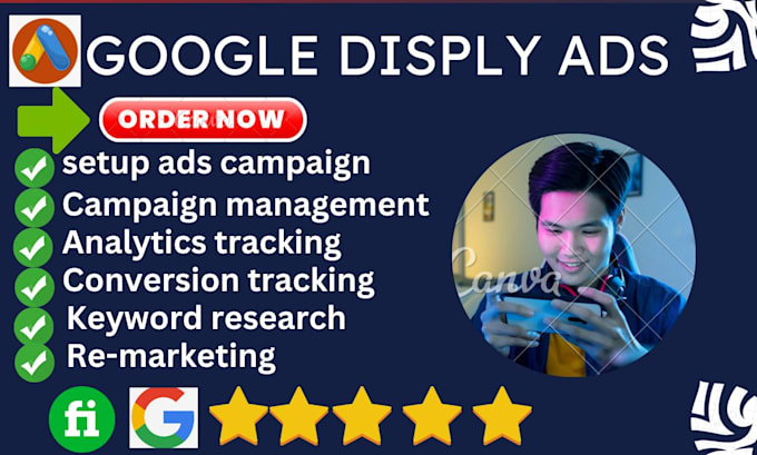 Setup google display ads, dynamic remarketing ads campaign by ...