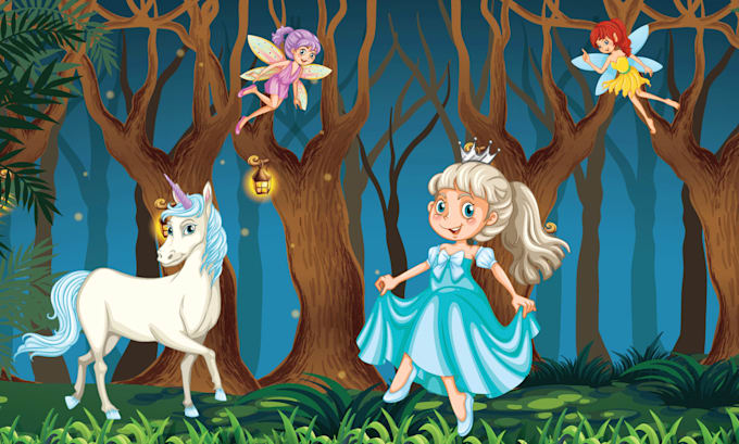 Design awesome children illustration for kids story book by Creative ...