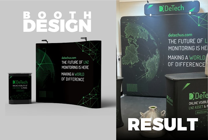 Design creative booth, backdrop, banner for exhibition by Daffaherda ...