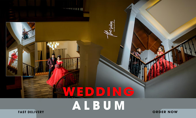 Design unique wedding album and edit photos by Upulapramoda | Fiverr