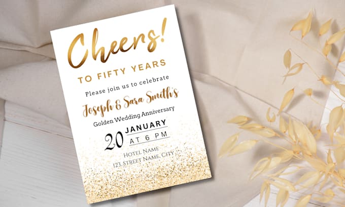 Design theme party invitations by Sheneez | Fiverr