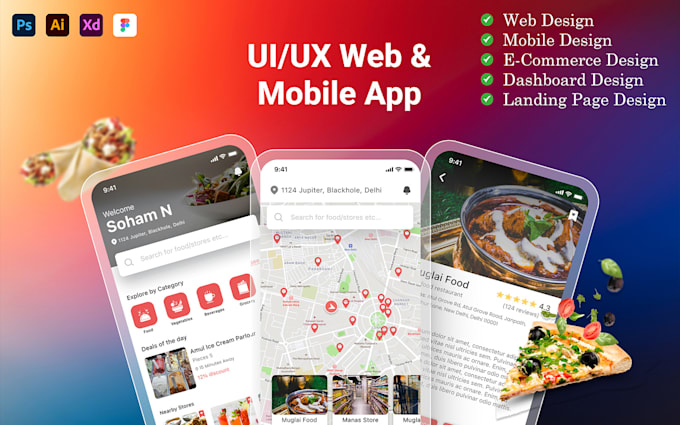 Design unique ui ux for mobile and web application in figma by Faseehmalik2209 | Fiverr