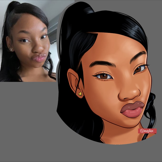 Draw you a stylized cartoon avatar by Eugilex | Fiverr