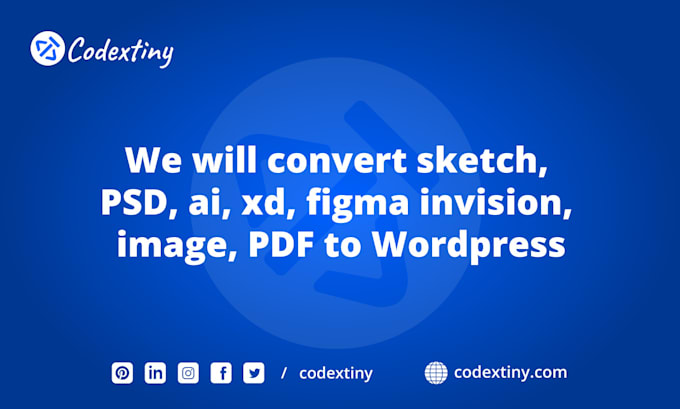 Convert sketch, psd, ai, xd, figma invision, image, pdf to wordpress by ...