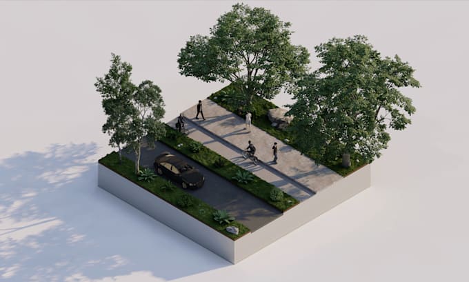 Make an isometric render of your urban or landscape idea by Stangielen1 ...
