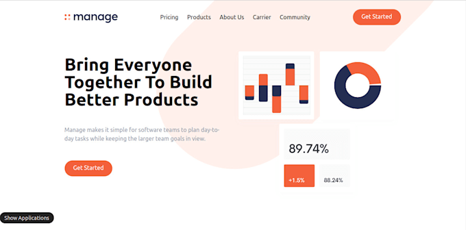 Develop frontend using html css javascript and reactjs by ...