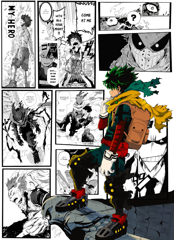 Draw an anime panel background art by Roccoarts | Fiverr