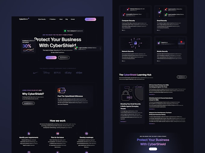 Design a modern website and landing page ux ui web design by Hey_denny ...