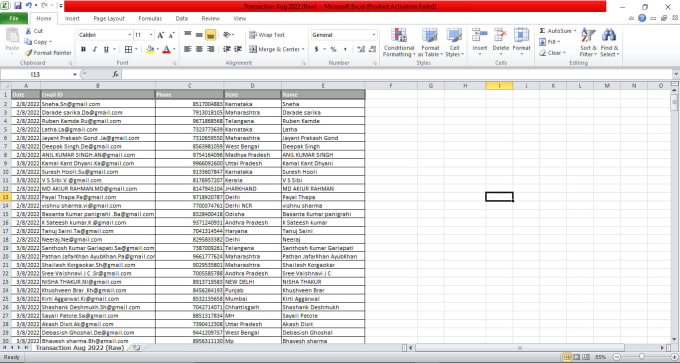 Do Excel Cleaning Formatting And Sorting Data Remove Duplicate Data By Shaan12312 Fiverr