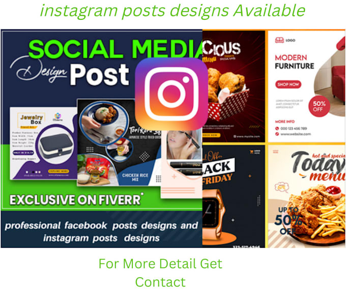 Create professional instagram posts designs and social media post by ...